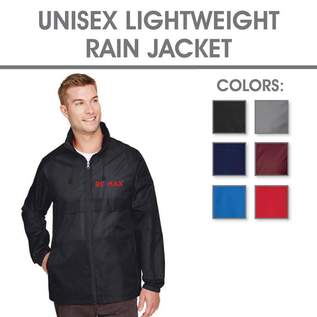 RE/MAX Logo Lightweight Rain Jacket - Real Estate Realty Agent Realtor ...