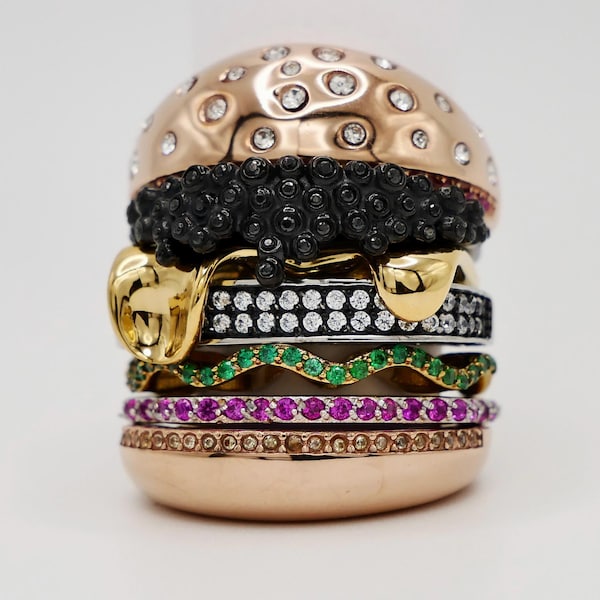 Hamburger Ring - Etsy