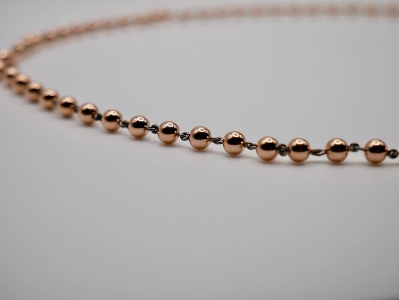 4 Mm Georgian Victorian Art Deco Ball Sphere Chain Necklace - Etsy