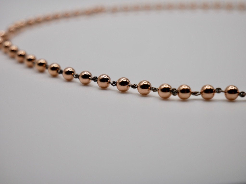 Georgian Victorian Art Deco Ball Sphere Chain Necklace - Etsy