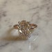 5 Carat Light Pink Oval Diamond Tiger Prong Basket Set Ring - Etsy