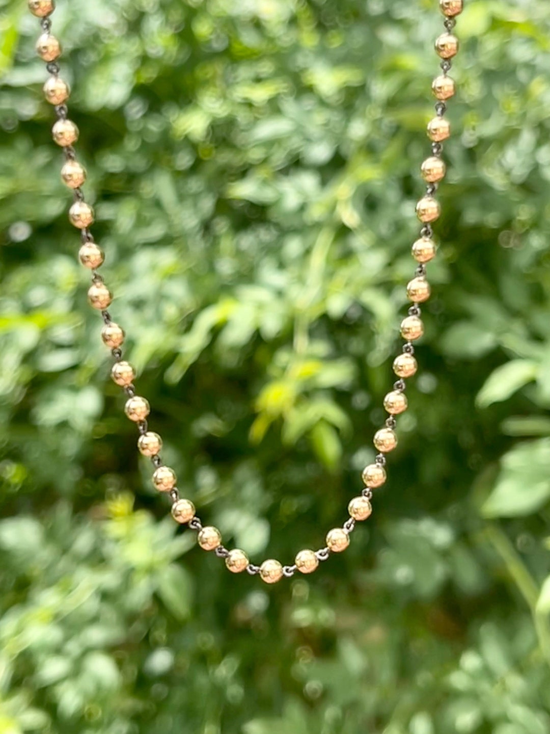 Georgian Victorian Art Deco Ball Sphere Chain Necklace - Etsy