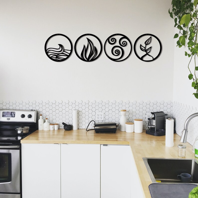 Four Elements Metal Wall Decor Singa Metal Wall Decor - Etsy