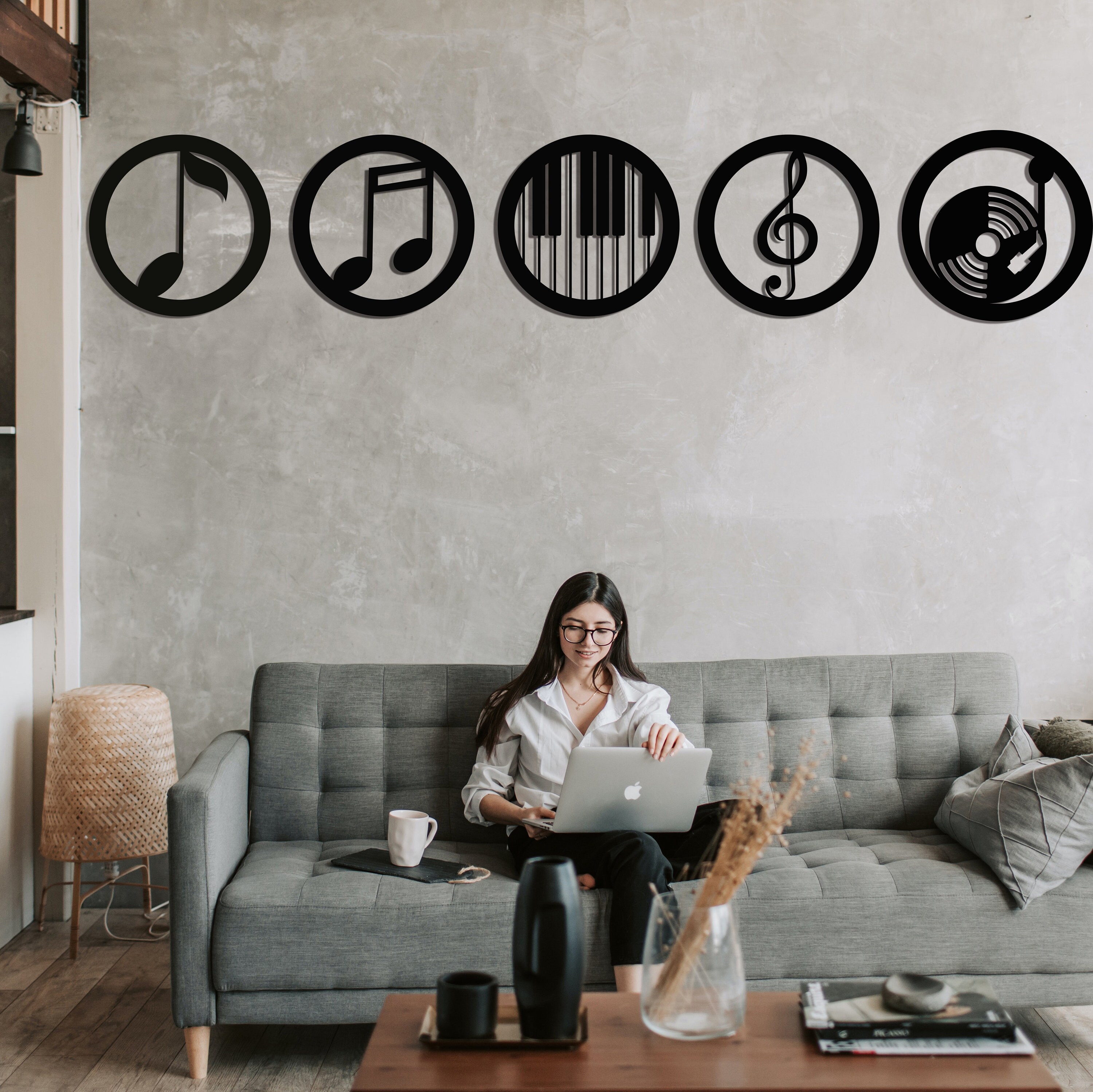 Metal Wall Decor Music Time Music Notes Wall Art Music - Etsy