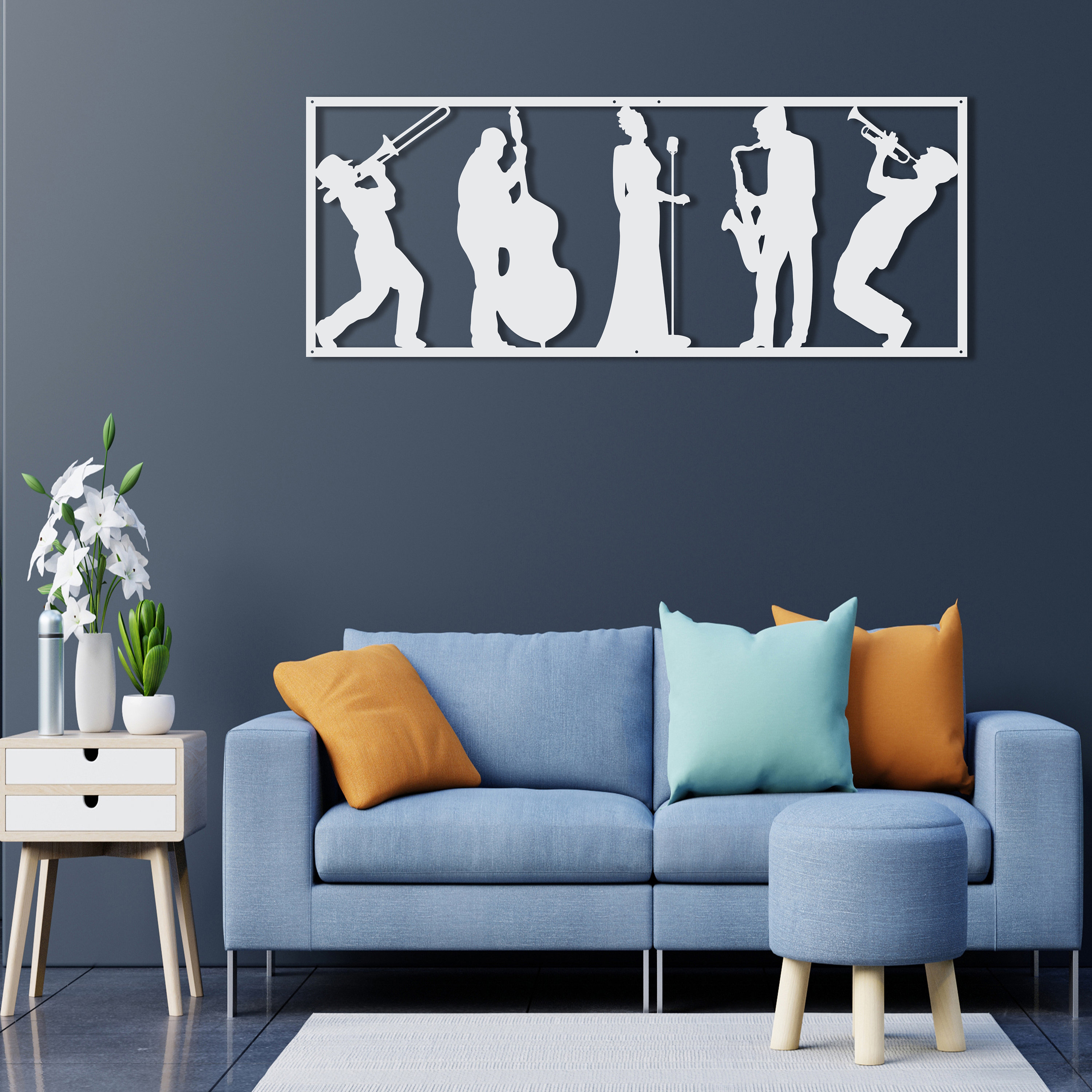 Jazz Band Wall Decor Jazz Band Wall Decor Music Metal Wall | Etsy