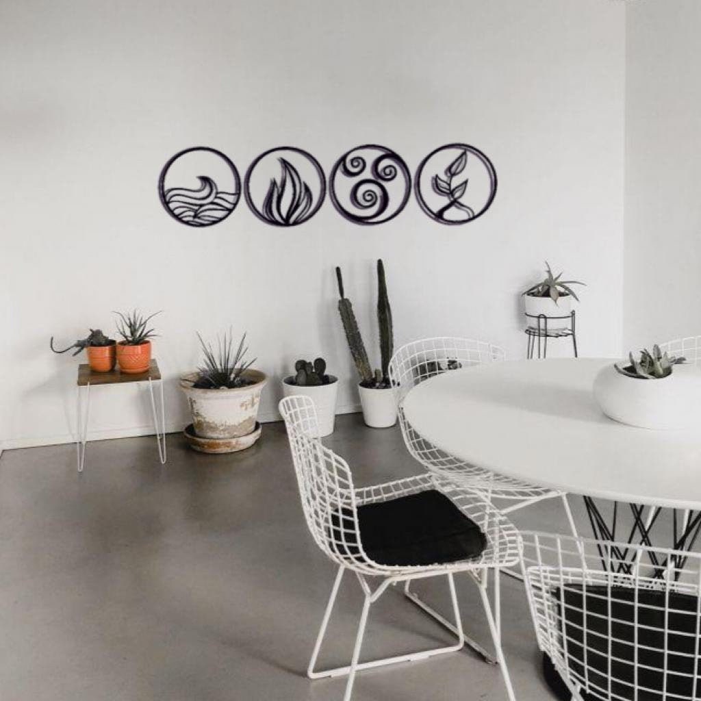 Four Elements Metal Wall Decor Singa Metal Wall Decor | Etsy