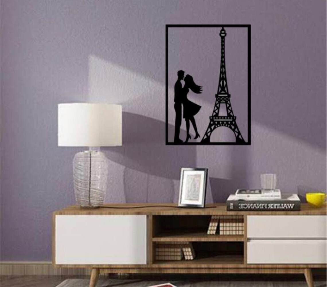 Eiffel Tower Metal wall decor Metal Tower Metal Decor Metal | Etsy