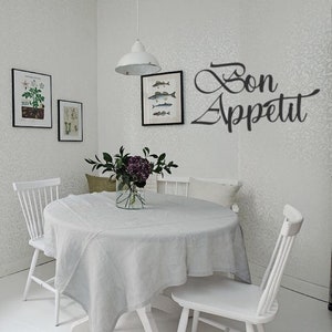 Bon Appetit Sign Metal Wall Art Metal Wall Sign Metal Wall - Etsy