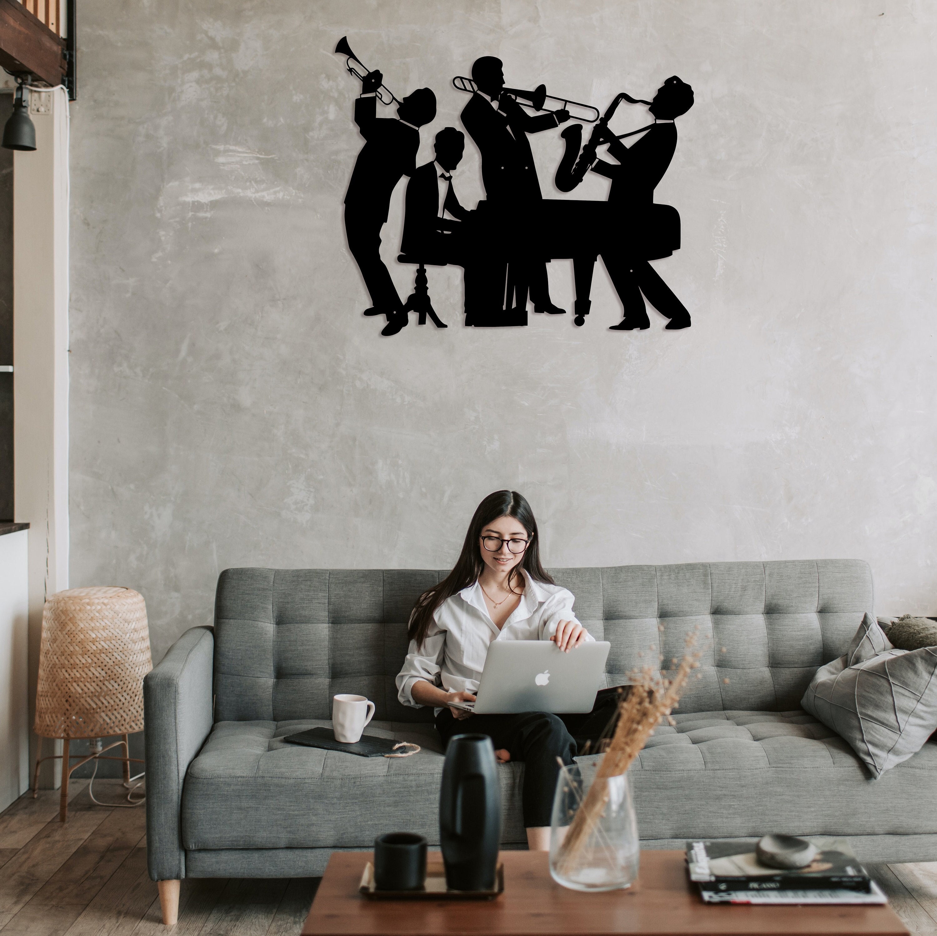 Jazz Band Wall Decor, Jazz Band Wall Decor , Music Metal Wall Art ...