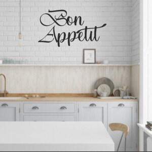 Bon Appetit Sign Metal Wall Art Metal Wall Sign Metal Wall - Etsy