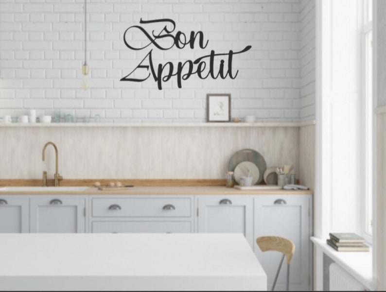 Bon Appetit Sign Metal Wall Art Metal Wall Sign Metal Wall - Etsy