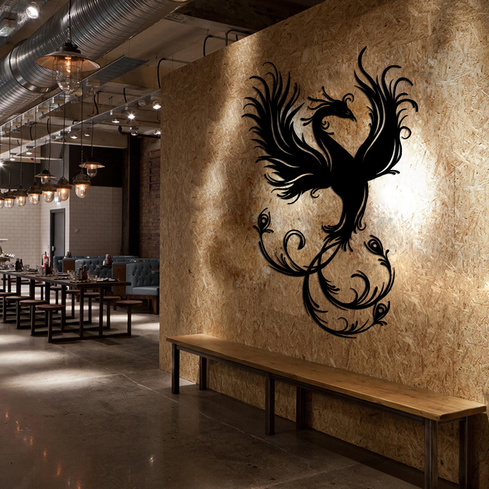 Phoenix Metal Wall Art Metal Wall Decor Metal Wall Art - Etsy