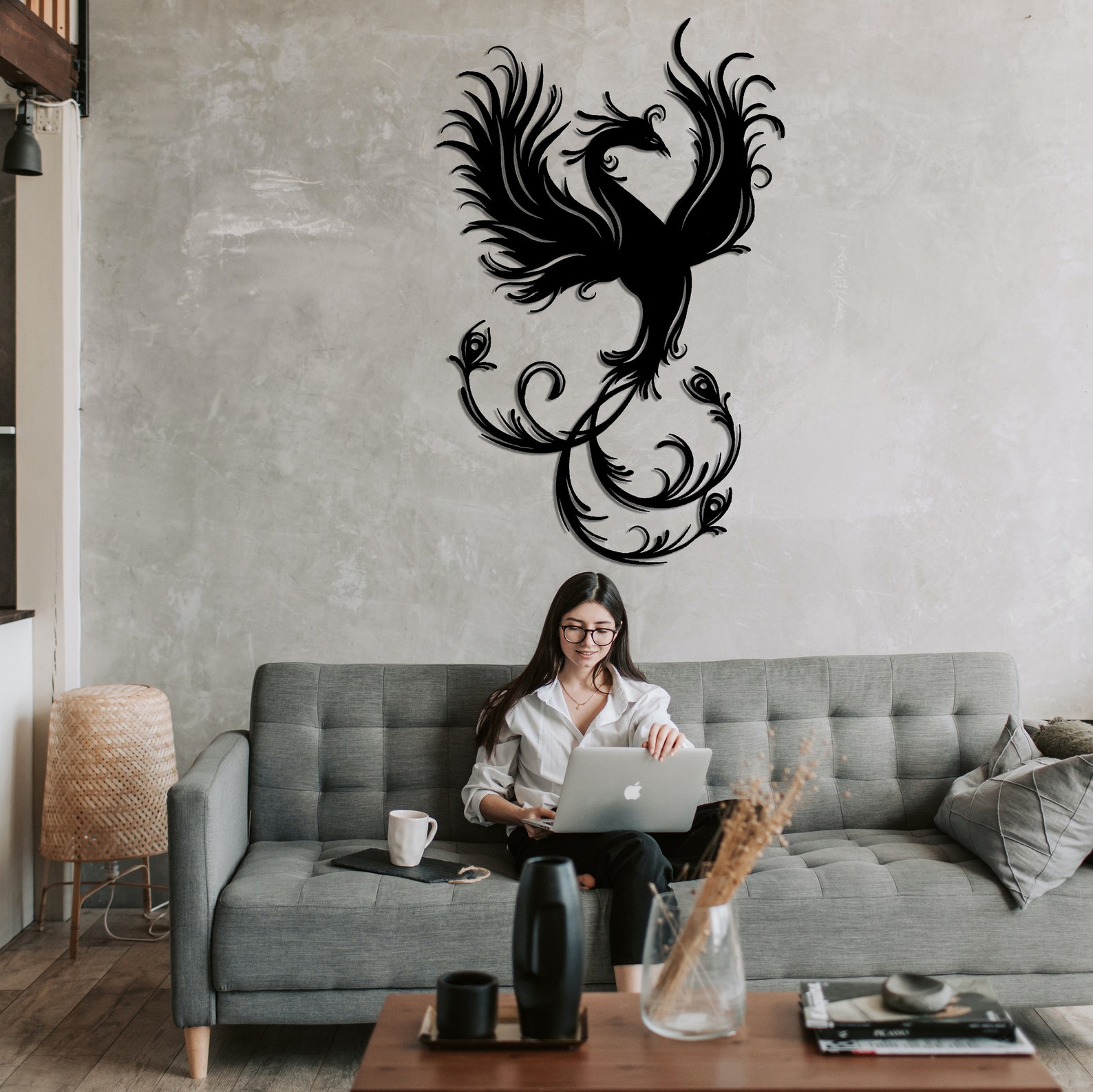 Phoenix Metal Wall Art, Metal Wall Decor, Metal Wall Art, Phoenix ...