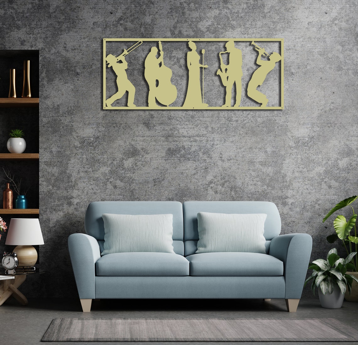 Jazz Band Wall Decor Jazz Band Wall Decor Music Metal Wall | Etsy