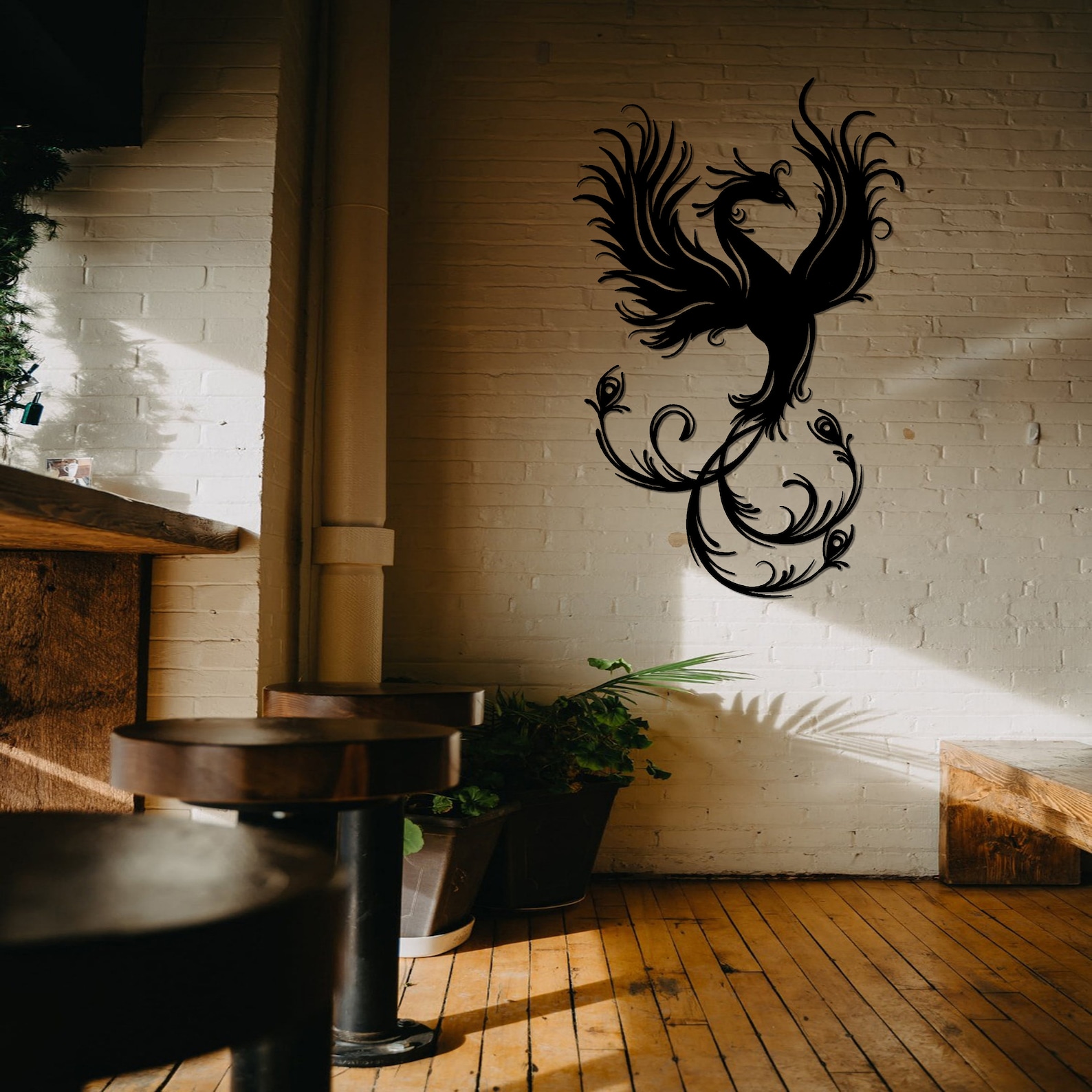 Phoenix Metal Wall Art, Metal Wall Decor, Metal Wall Art, Phoenix ...