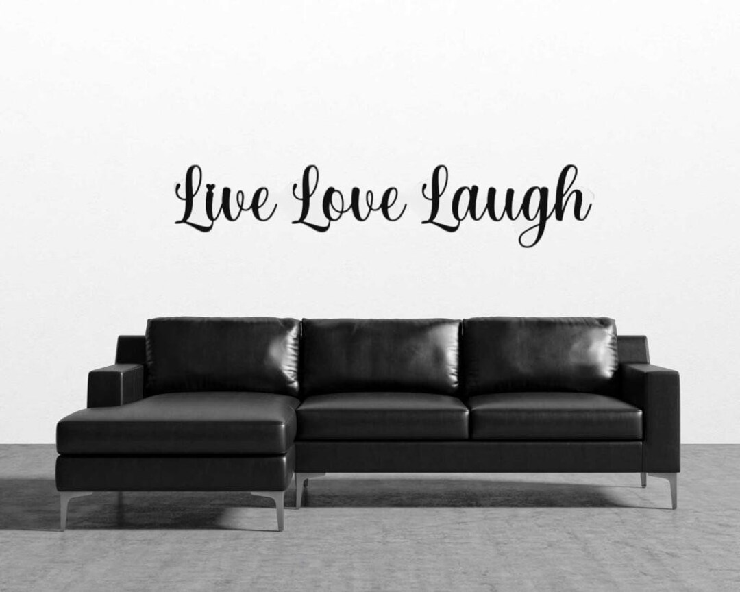 Live Love Laugh Sign, Metal Wall Art Words, Metal Wall Decor, Home ...