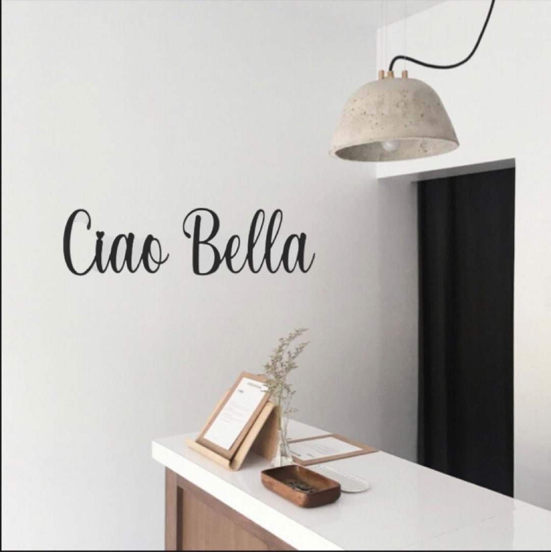 Ciao Bella Sign Metal Wall Art Metal Wall Sign Metal Wall - Etsy