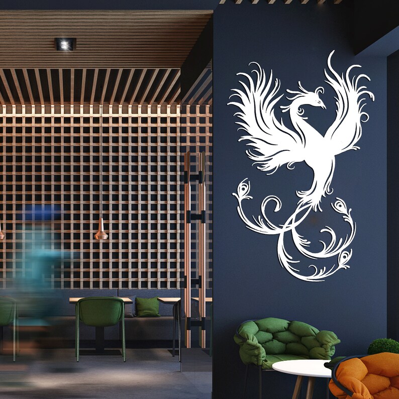 Phoenix Metal Wall Art, Metal Wall Decor, Metal Wall Art, Phoenix ...