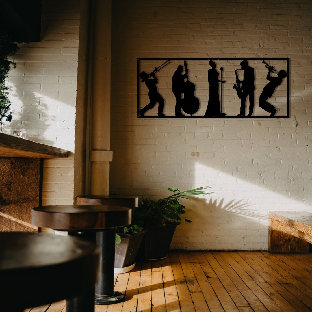 Jazz Band Wall Decor, Jazz Band Wall Decor , Music Metal Wall Art ...