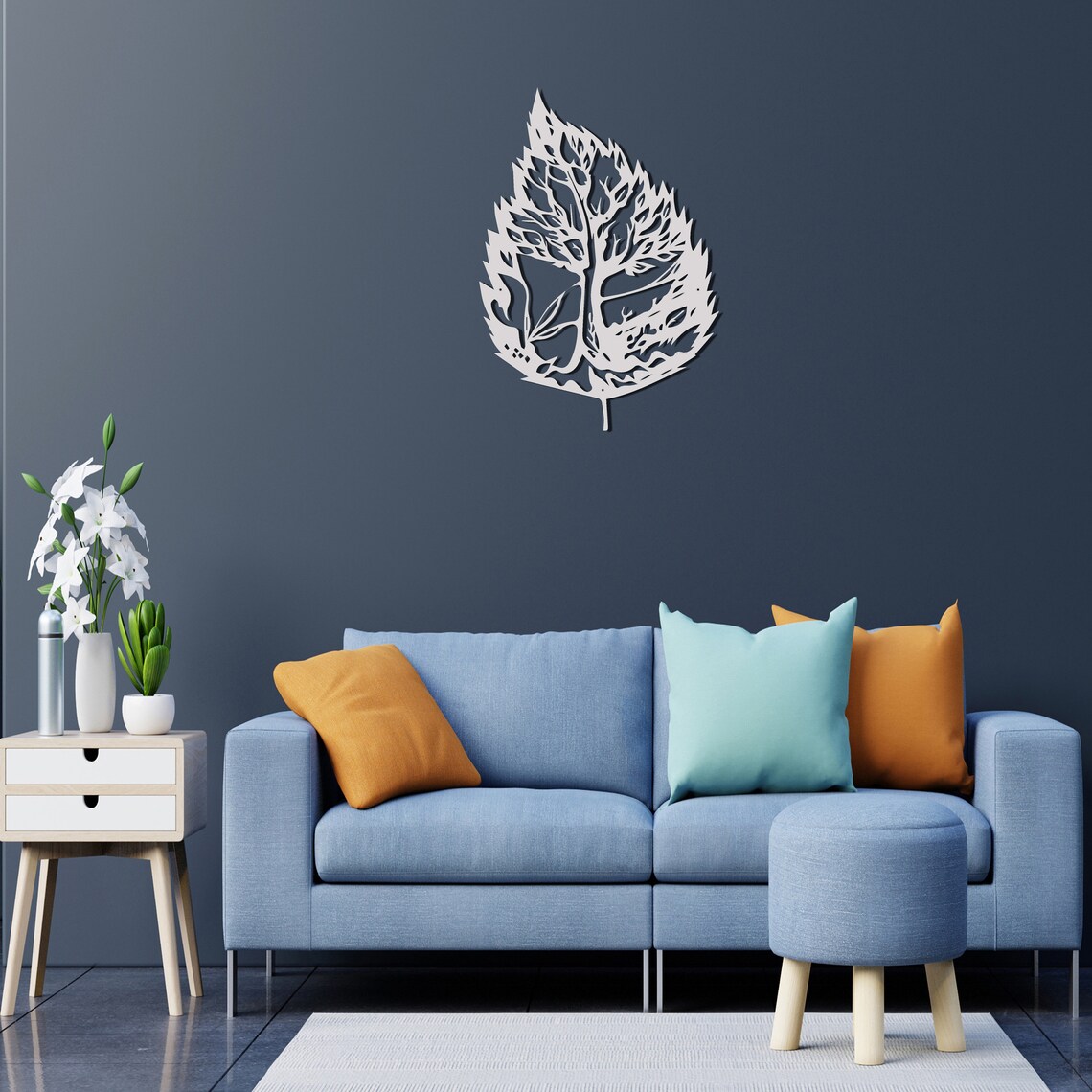 Metal Leaf Wall Art Metal Wall Decor Metal Wall Art Unique - Etsy