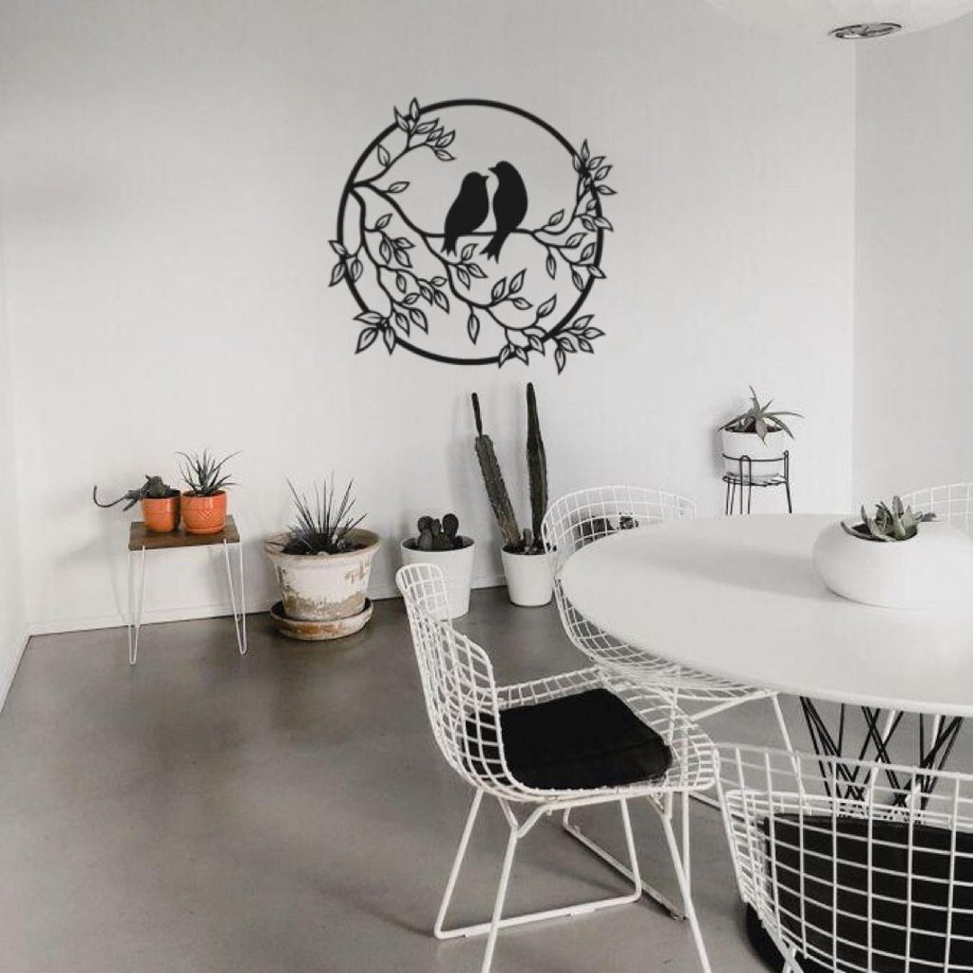 Birds on Branch Wall Art Bird Branch Home Decor Birds Wall - Etsy