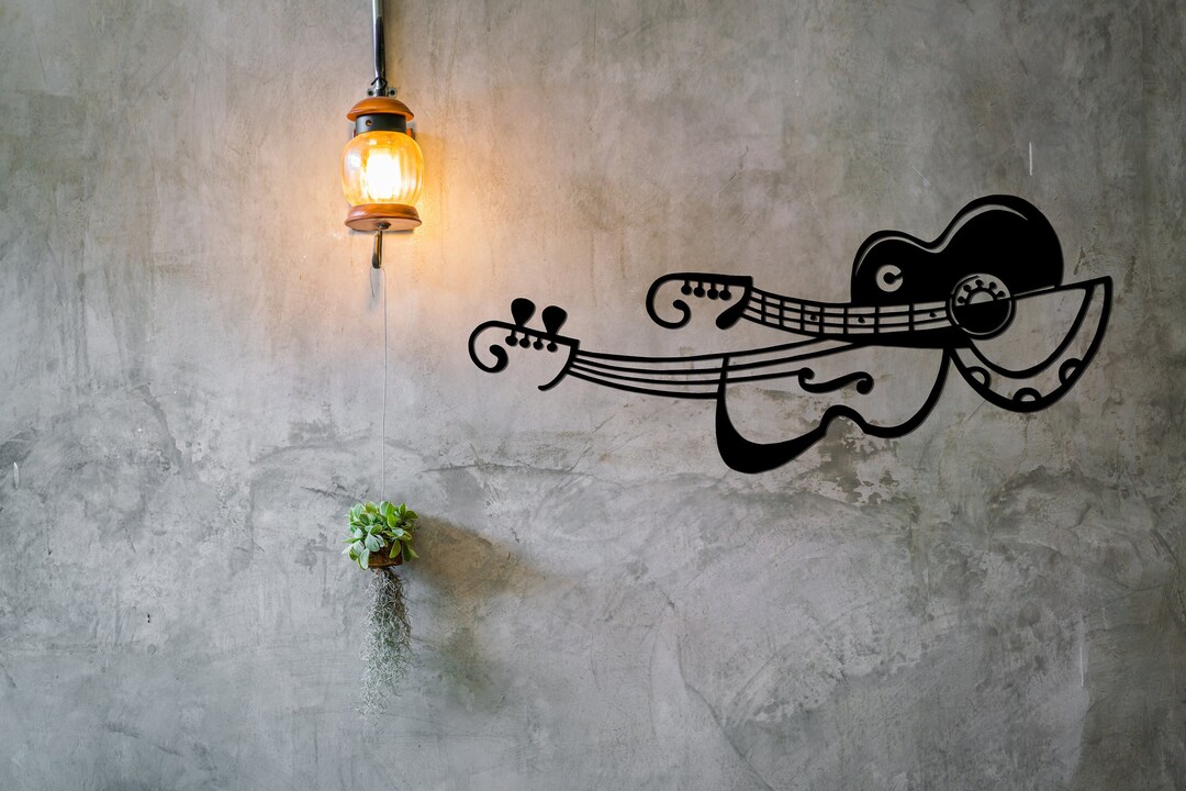 Guitar Decor, Music Wall Decor, Metal Wall Hangings, Home Decoration ...