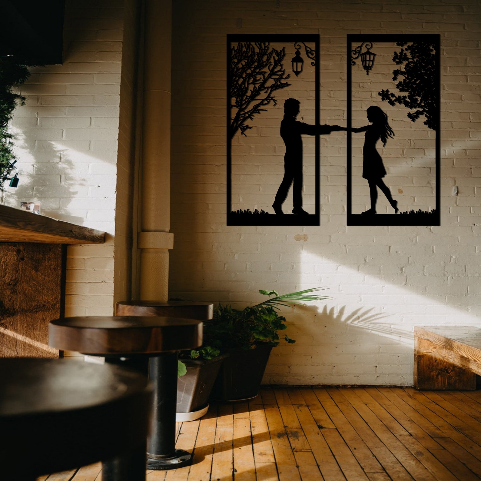 Valentines Day Gift, Love Metal Wall Art, Metal Wall Decor, Love Wall ...