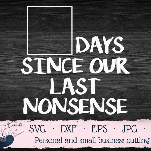 Days Since Sign - Etsy