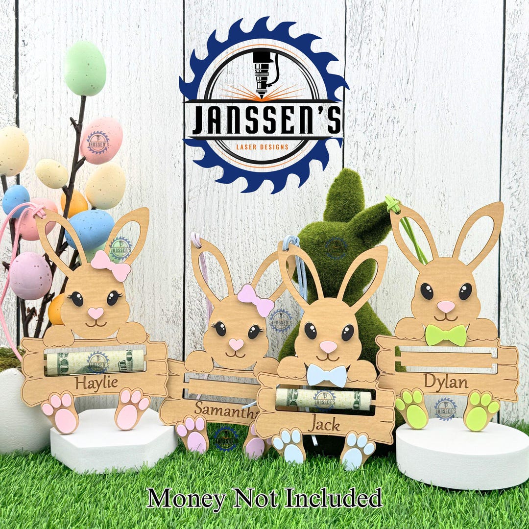Personalized Easter Basket Tags, Easter Money Holder, Easter Gifts ...