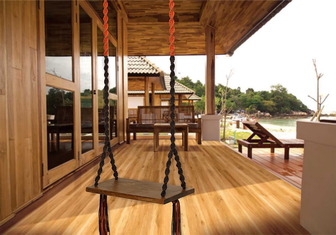 Wooden Garden Swing for Kids and Adults. Use It Like Accent | Etsy