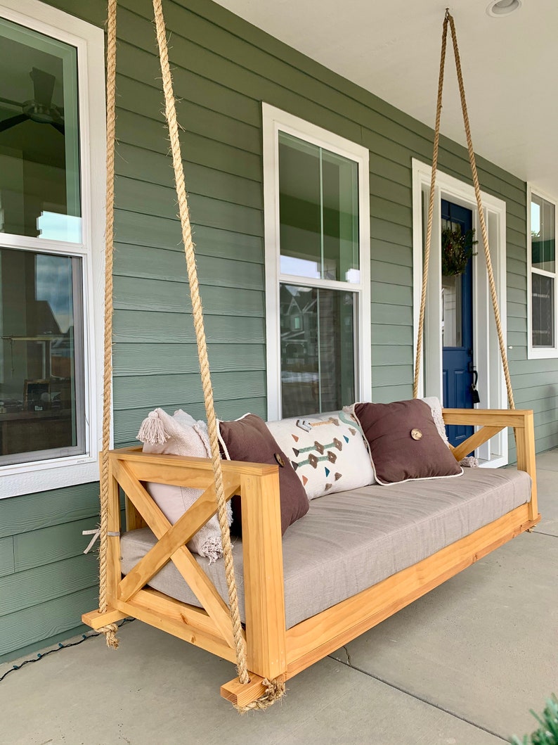 Custom Wood Porch Swing - Etsy