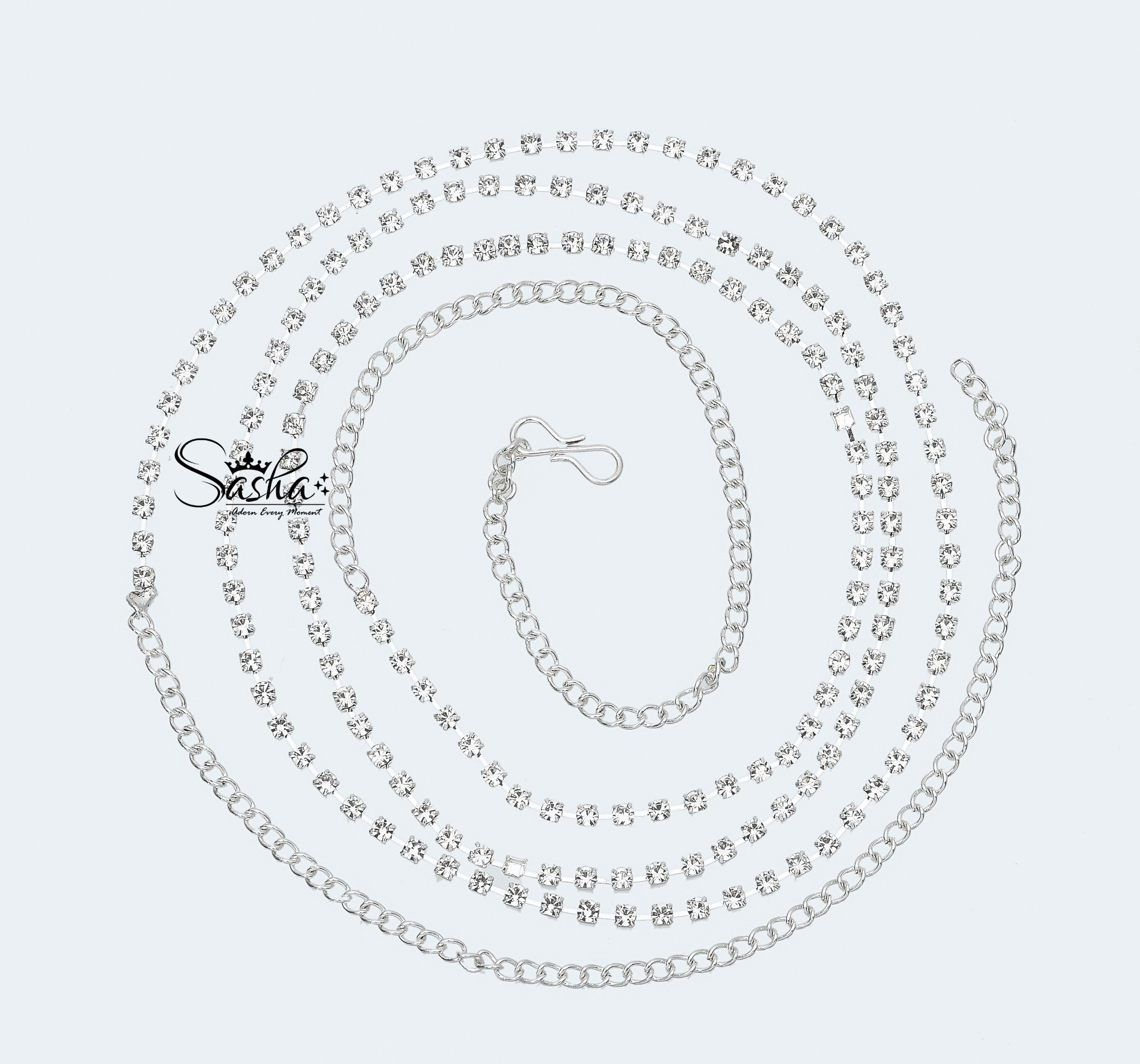 Dainty Simple Belly Waist Chain, Layered Bikini Body Jewelry, 14K Gold ...