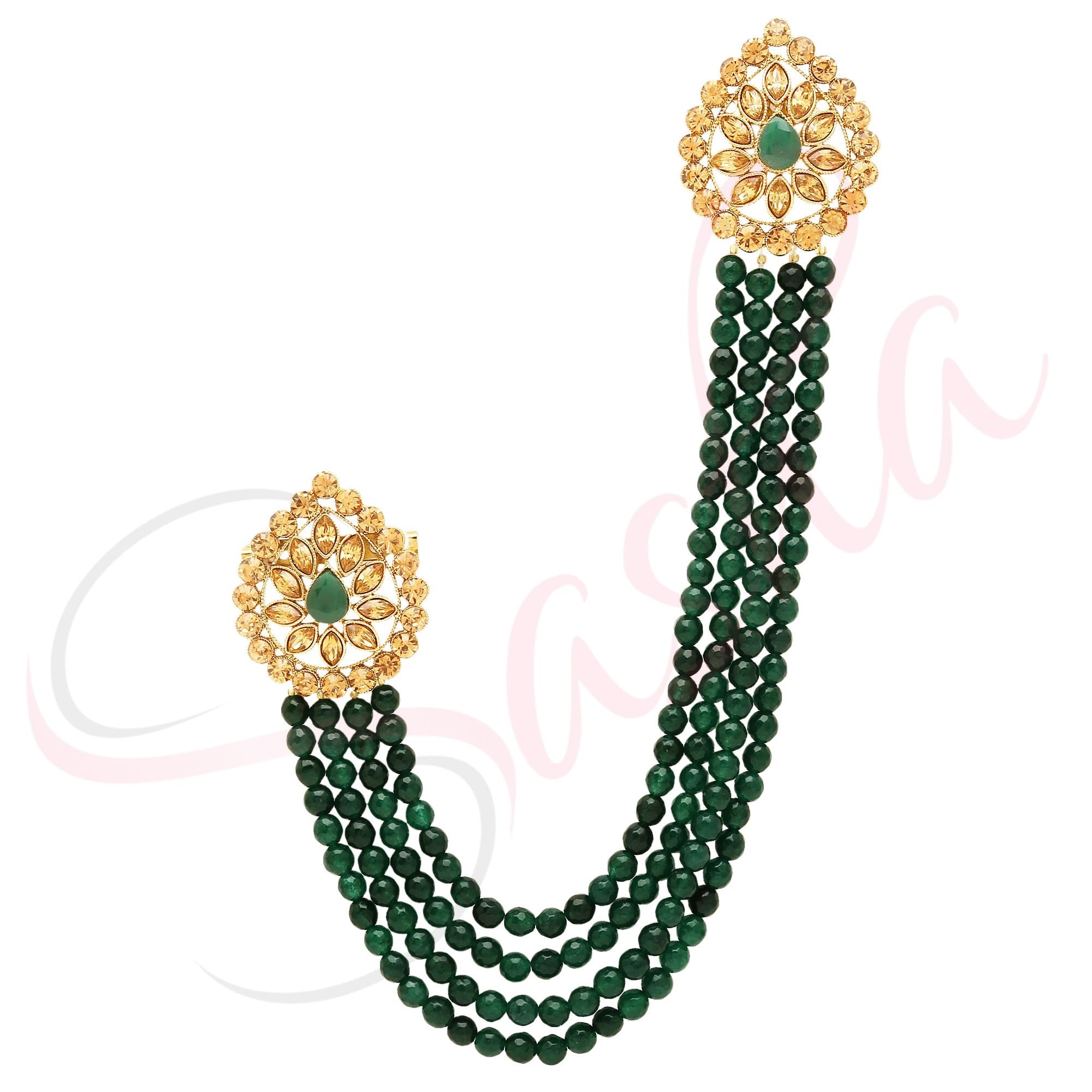 Indian Bollywood Maharaja Traditional Long Brooch Kalangi Kalgi Pin ...
