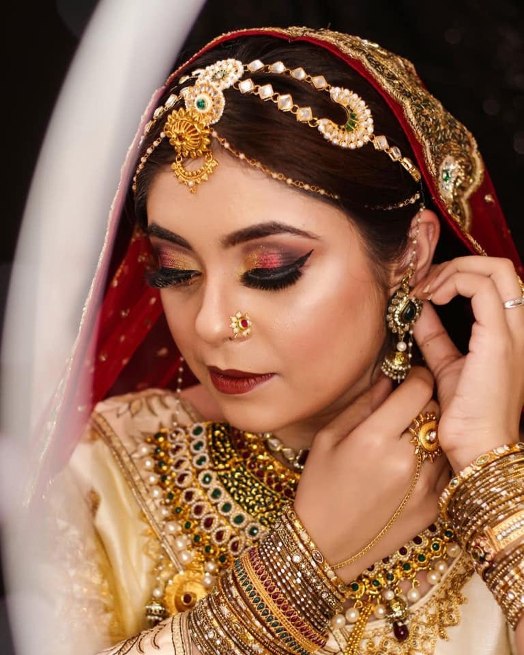 Traditional Indian Bollywood Style Rajputi Kundan Matha Patti - Etsy