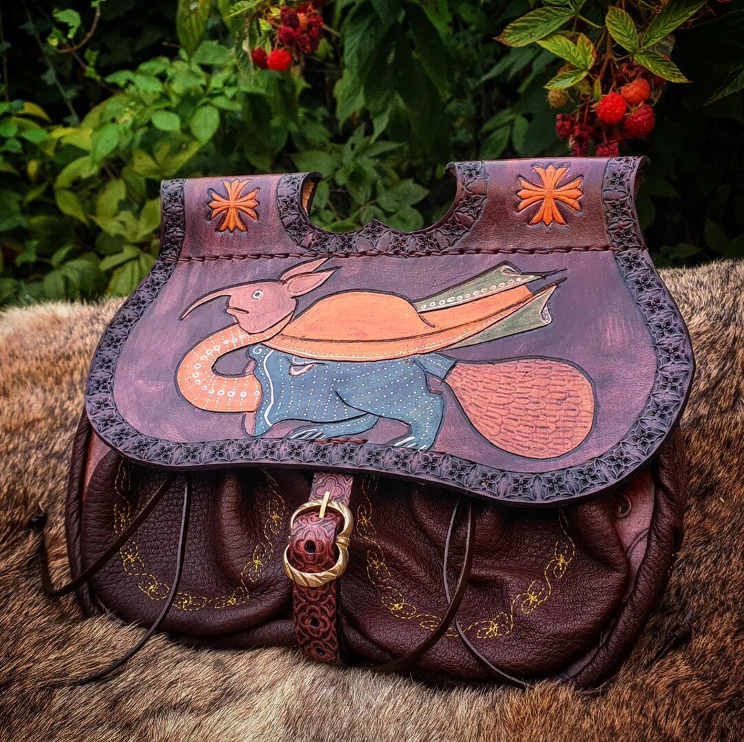 Medieval villain's Ass Type Purses With Illumination of Grotesque ...
