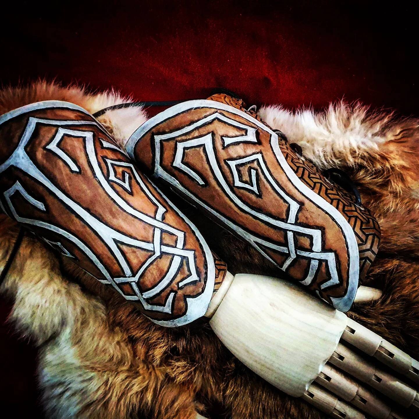 Medieval Fantasy Style Leather Vambrace / Forearm Cannon. Fantasy ...