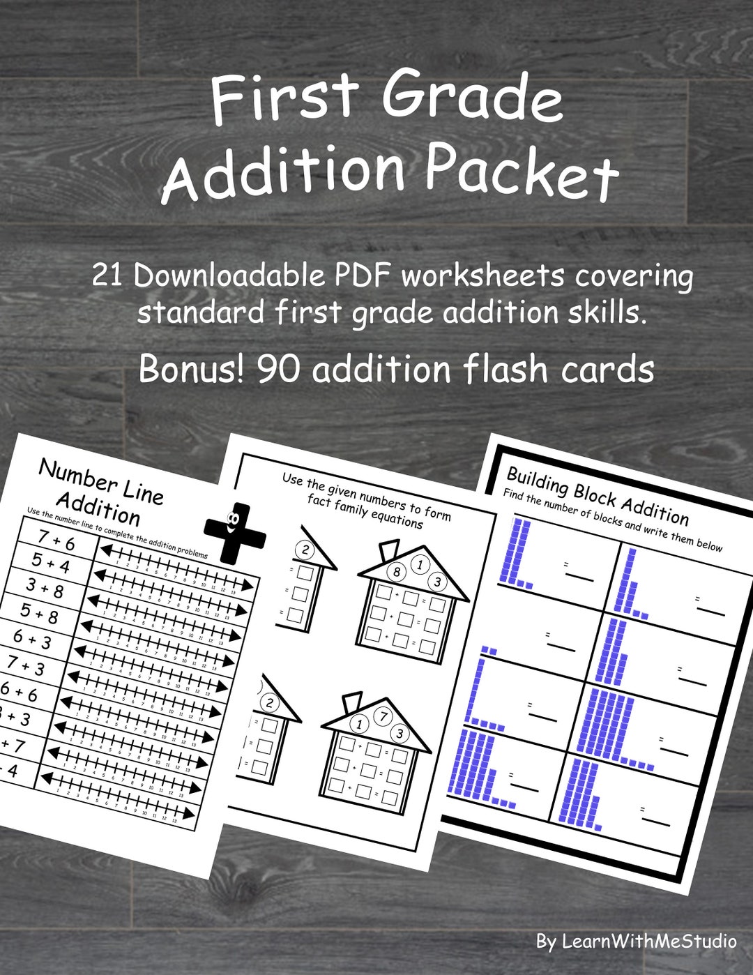 1st Grade Addition Packet - Etsy