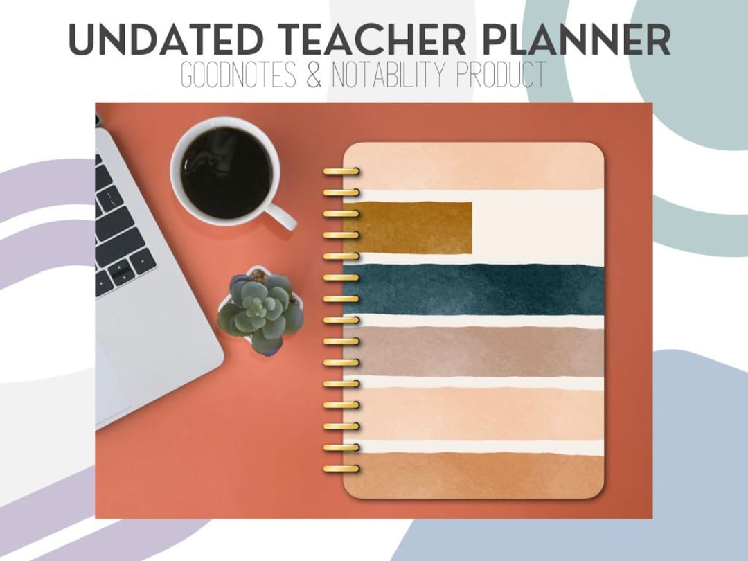 Goodnotes Undated Teacher Digital Planner, BOHO Design, Goodnotes ...