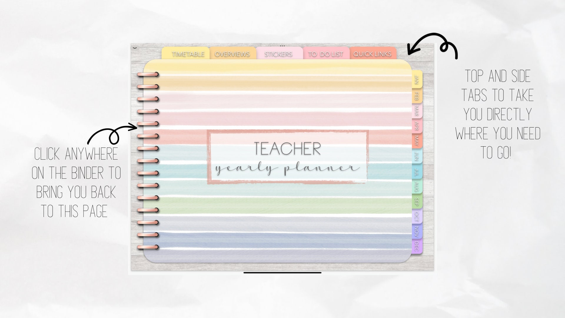 Goodnotes - Undated Teacher Digital Planner, Goodnotes, Notability ...