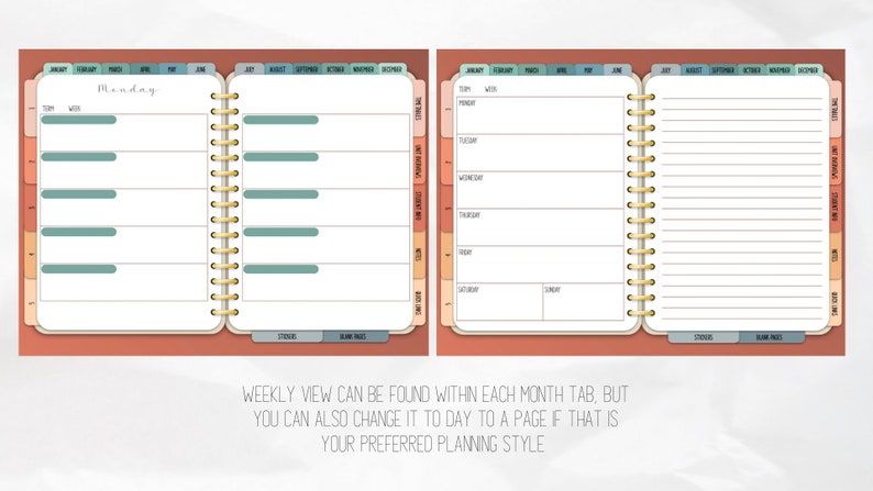 Goodnotes Undated Teacher Digital Planner, BOHO Design, Goodnotes ...