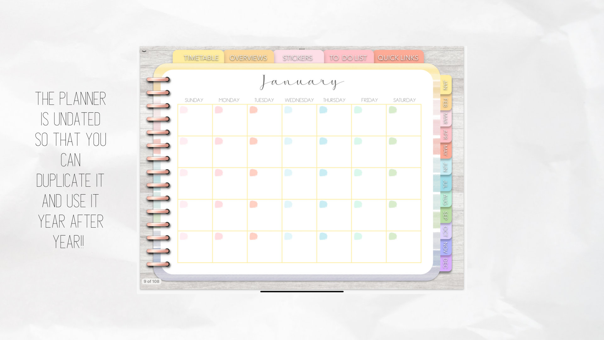 Goodnotes - Undated Teacher Digital Planner, Goodnotes, Notability ...