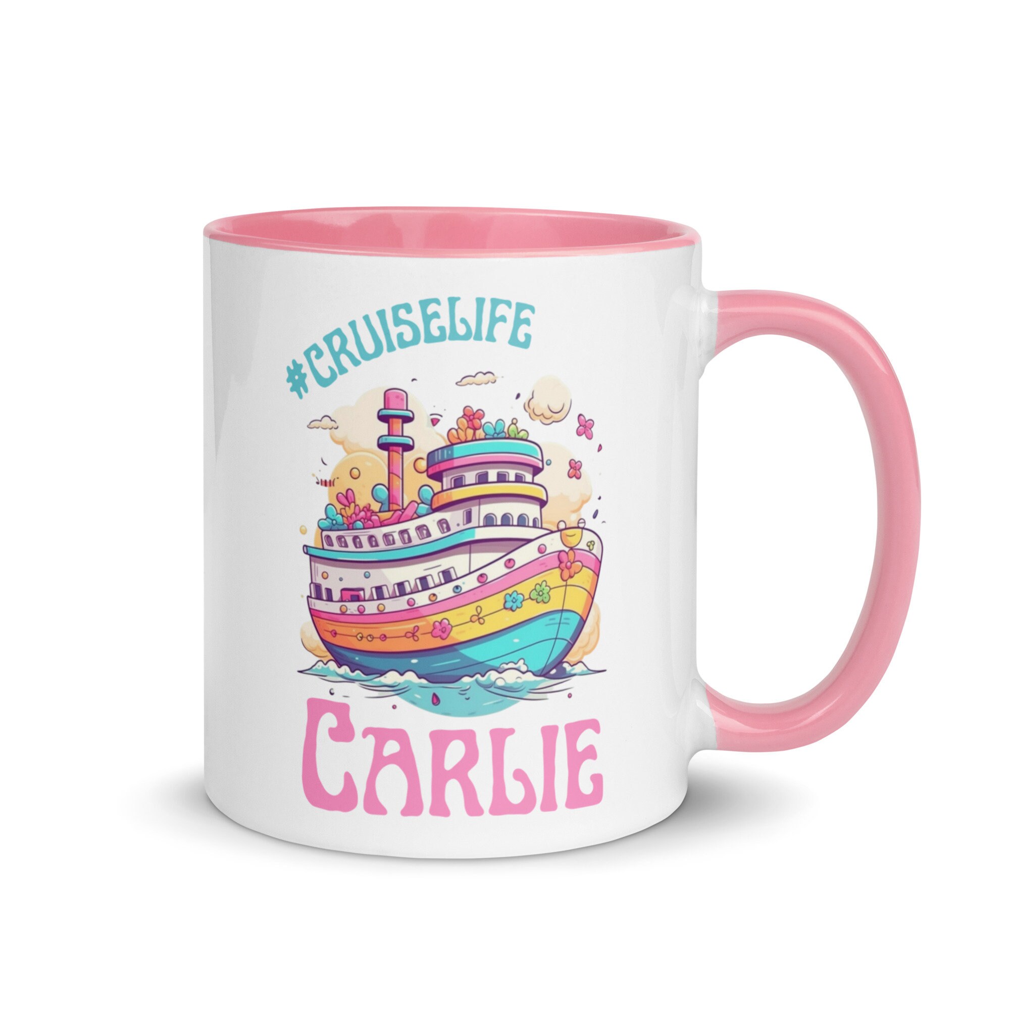 PERSONALIZED Mug Cruise Ship Kawaii Style Cruise Ship With Name Coffee ...