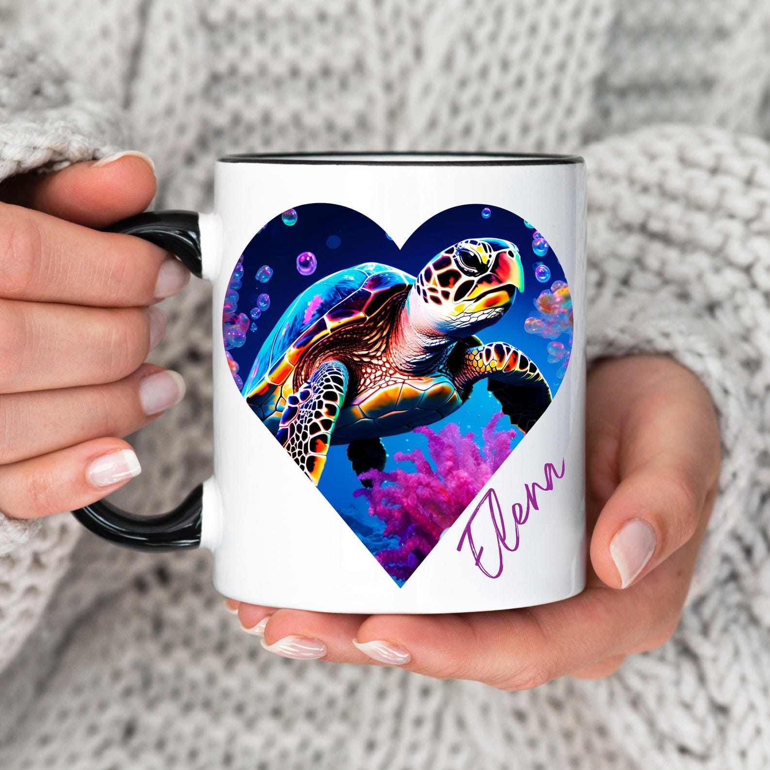 Sea Turtle Mug Personalized Sea Turtle Coffee Mug Sea Turtle Coffee Mug ...