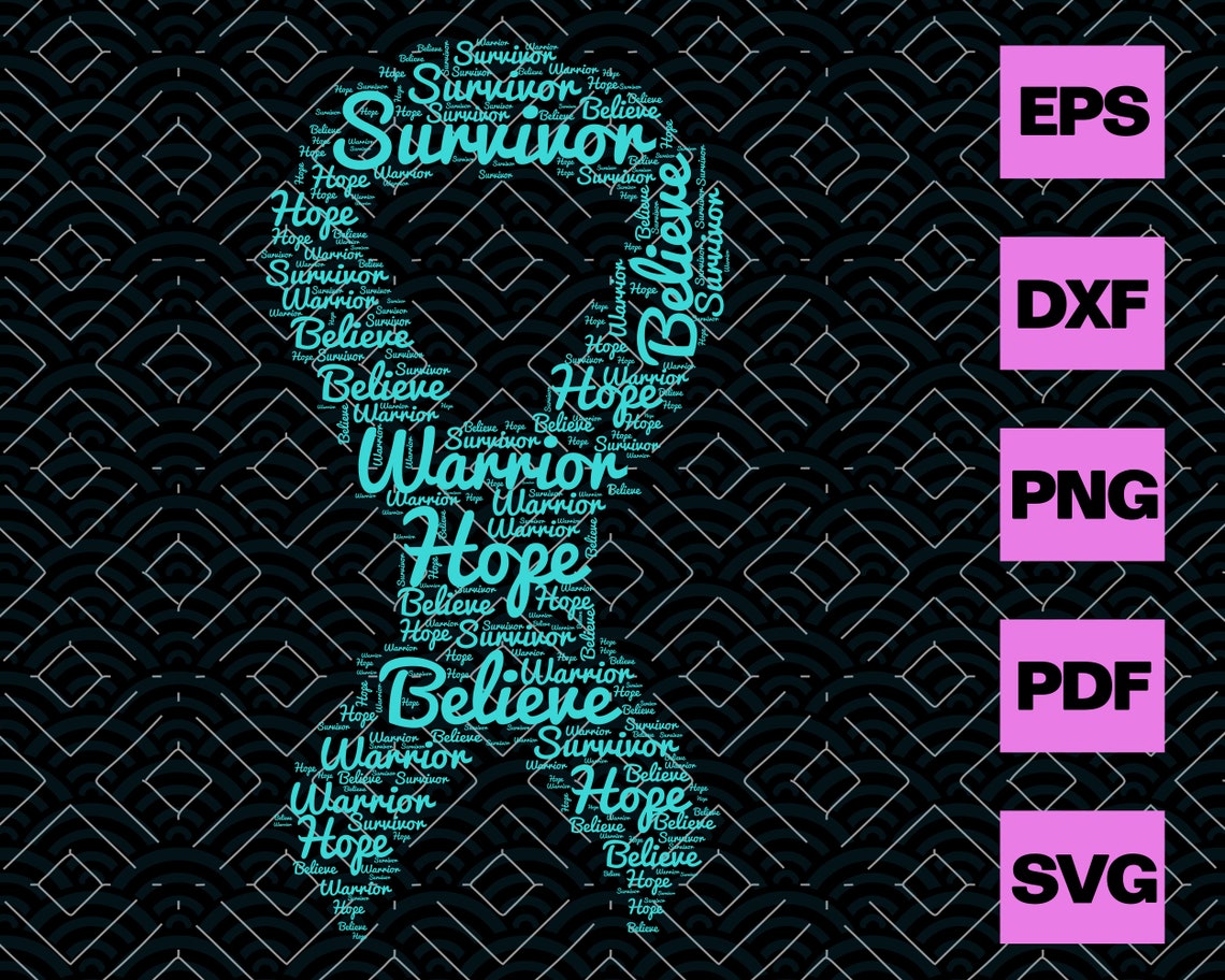 Sexual Assault And Violence Awareness Month Teal Ribbon | Etsy