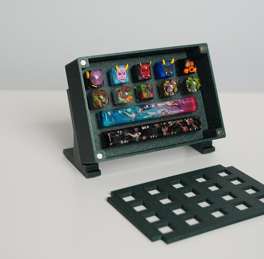 Artisan Keycap Box With Multiple Configurations Vertical Display - Etsy