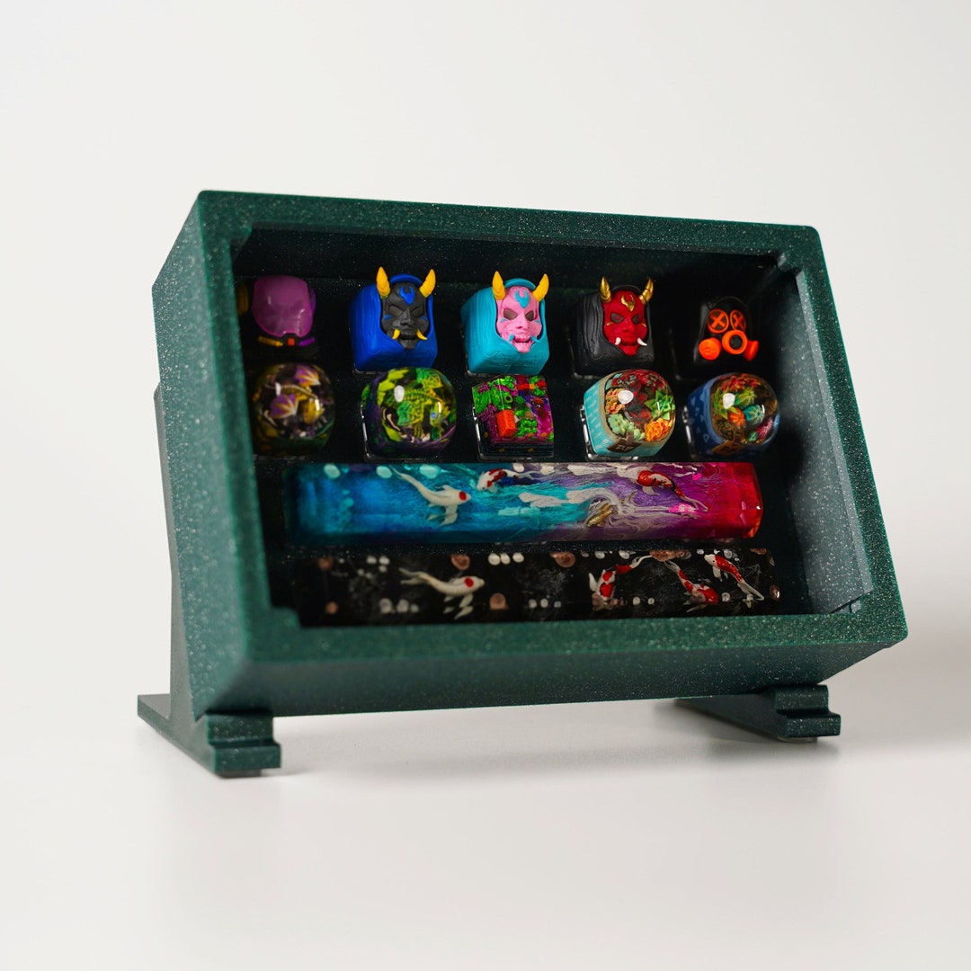 Artisan Keycap Box With Multiple Configurations | Vertical Display - Etsy
