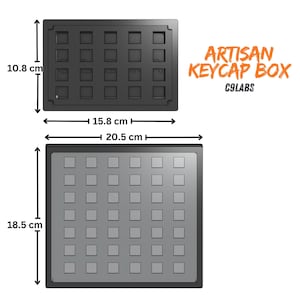 Artisan Keycap Display Stand - Vertical Keycap Holder for Keycaps and ...