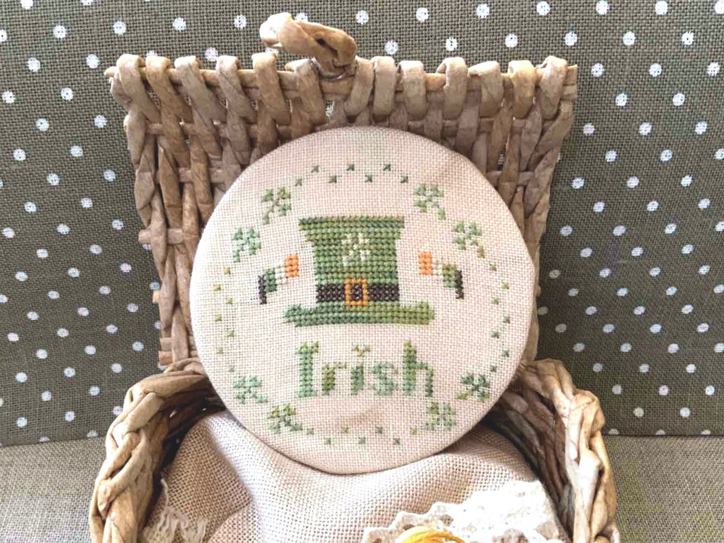 PDF Irish Quaker by Needle Treasures Nook Green Irish Flag Cross Stitch ...