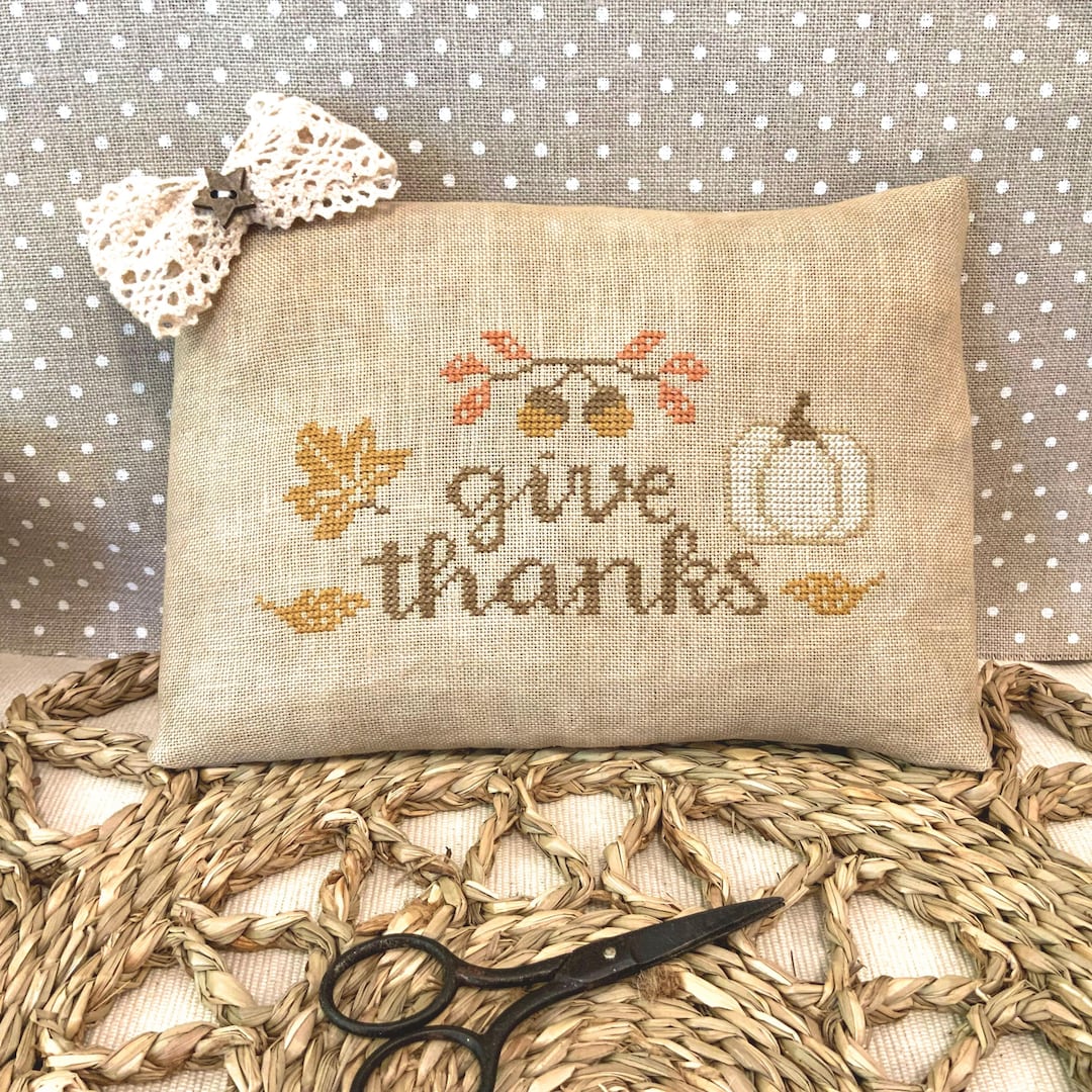 Season of Thanks Cross Stitch Pattern PDF – Primitive Autumn Sampler ...