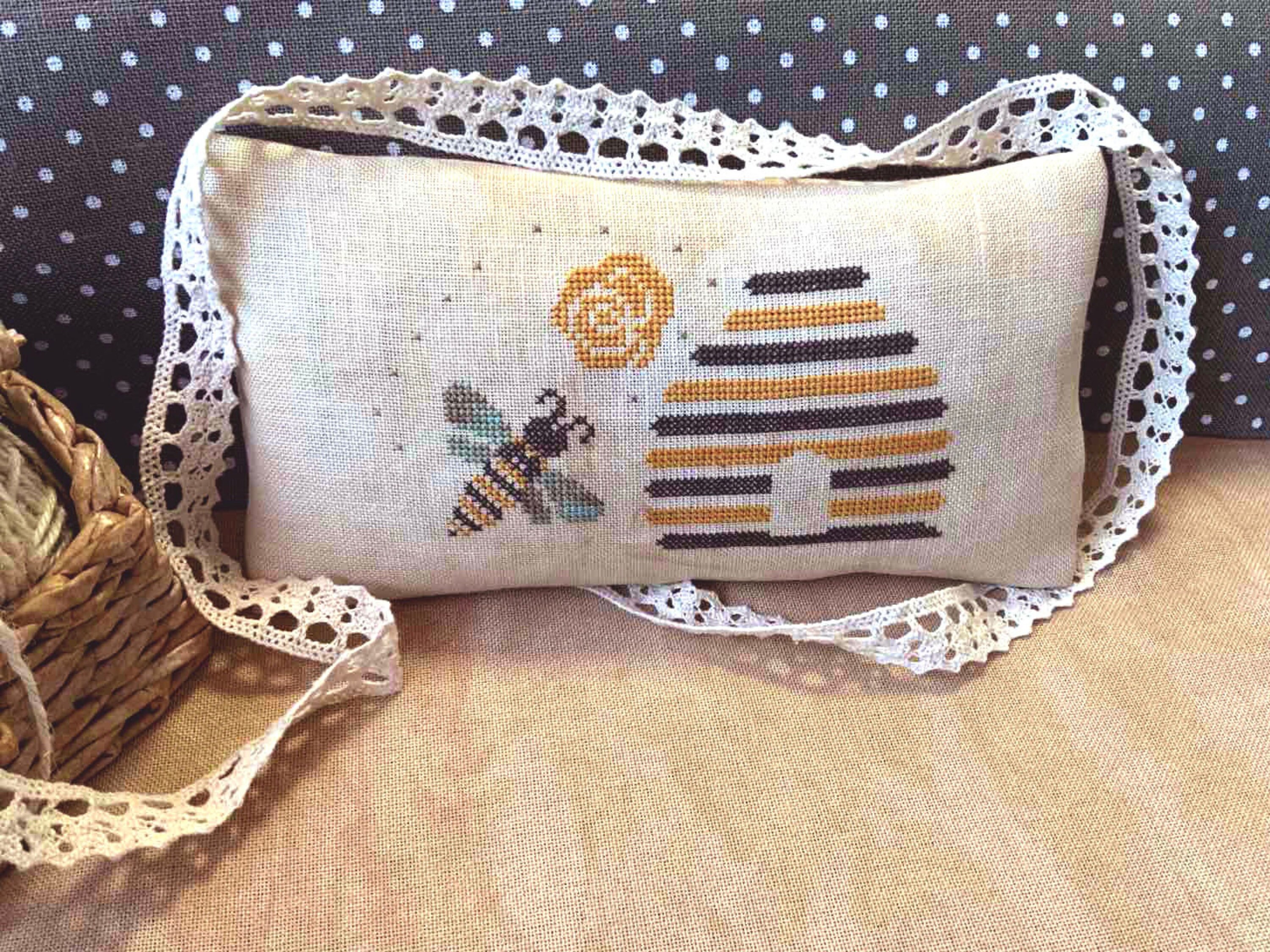 PDF Beehive by Needle Treasures Nook Bee Cross Stitch Design Minimalist ...